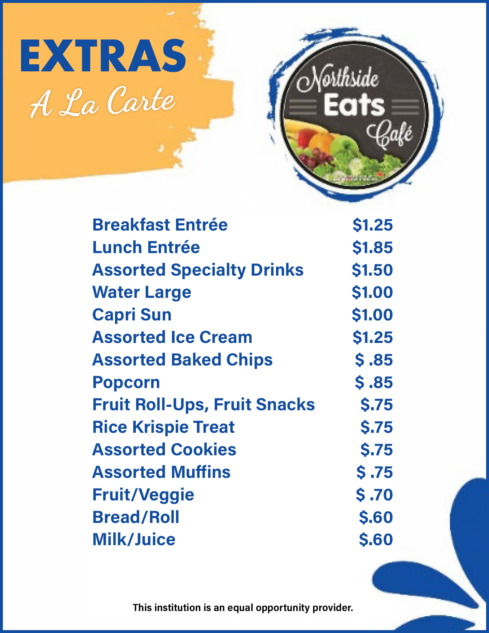 Menus | Northside Independent School District