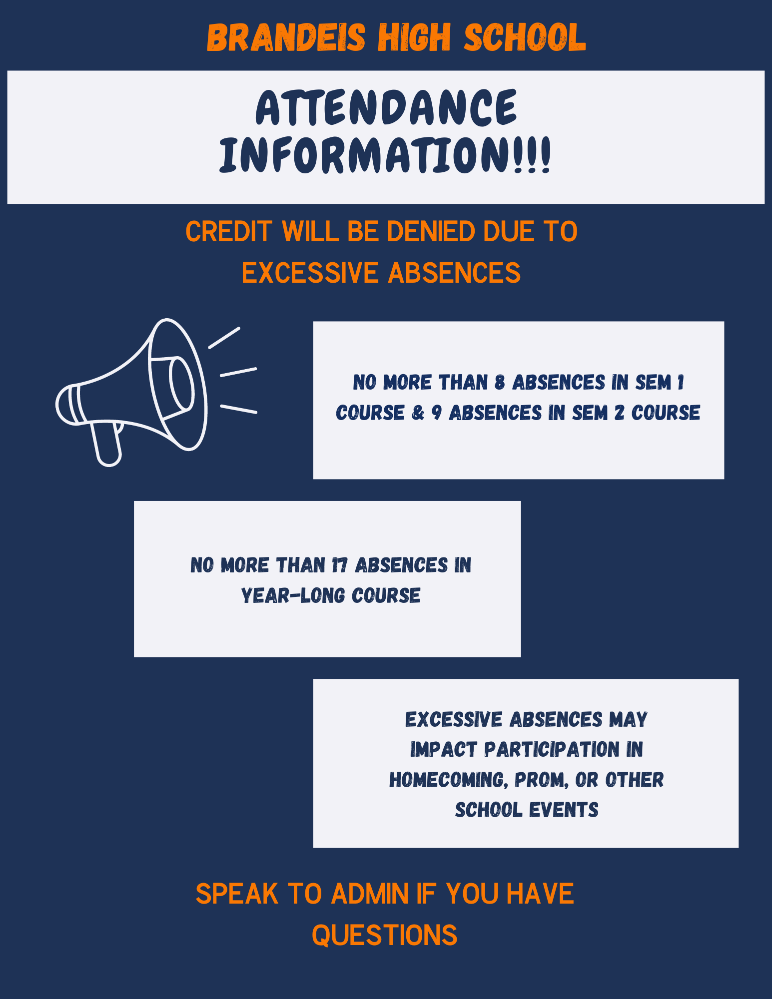 Attendance Office | Brandeis High School Northside Independent School District