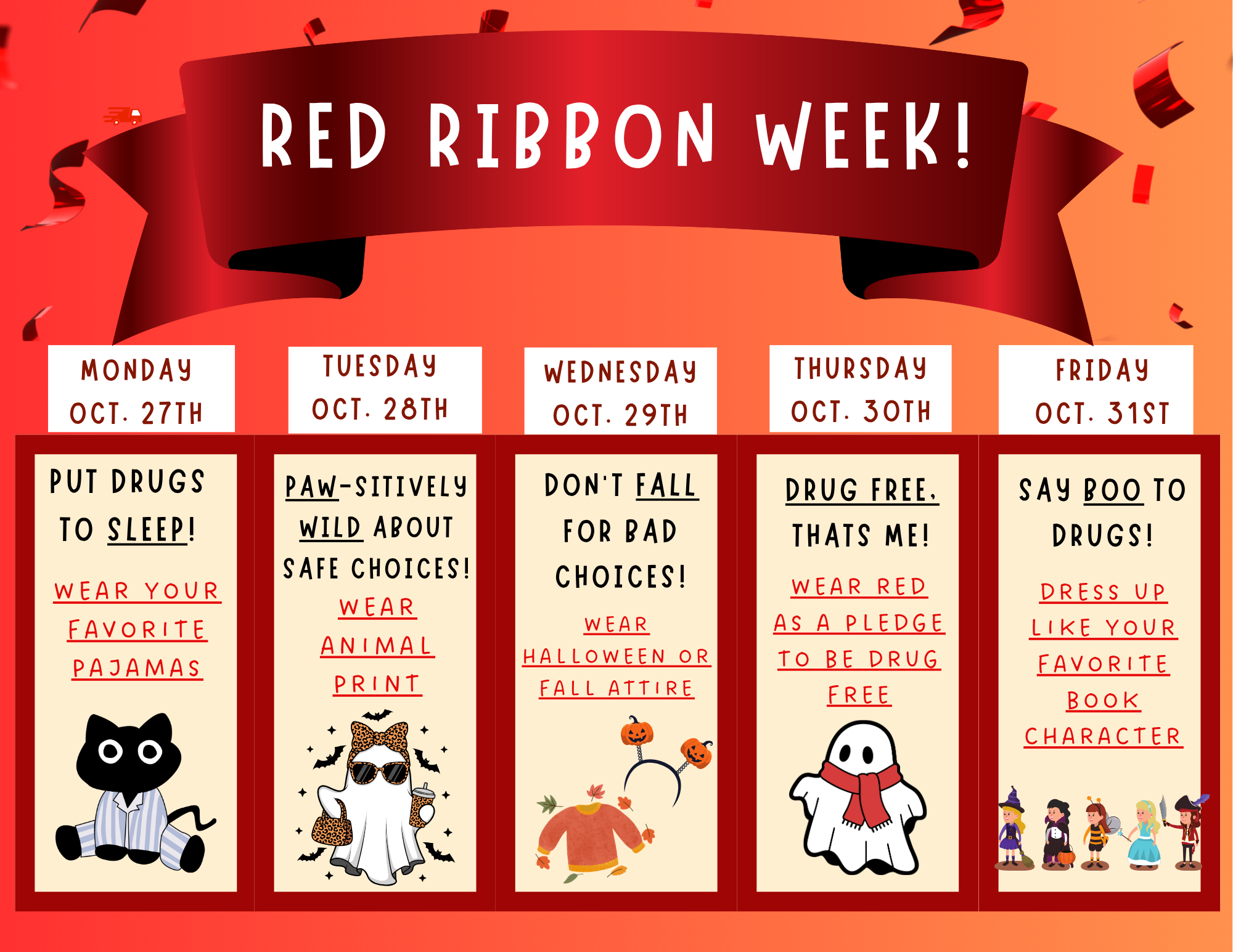 Red Ribbon Week | Michael Elementary School Northside Independent ...
