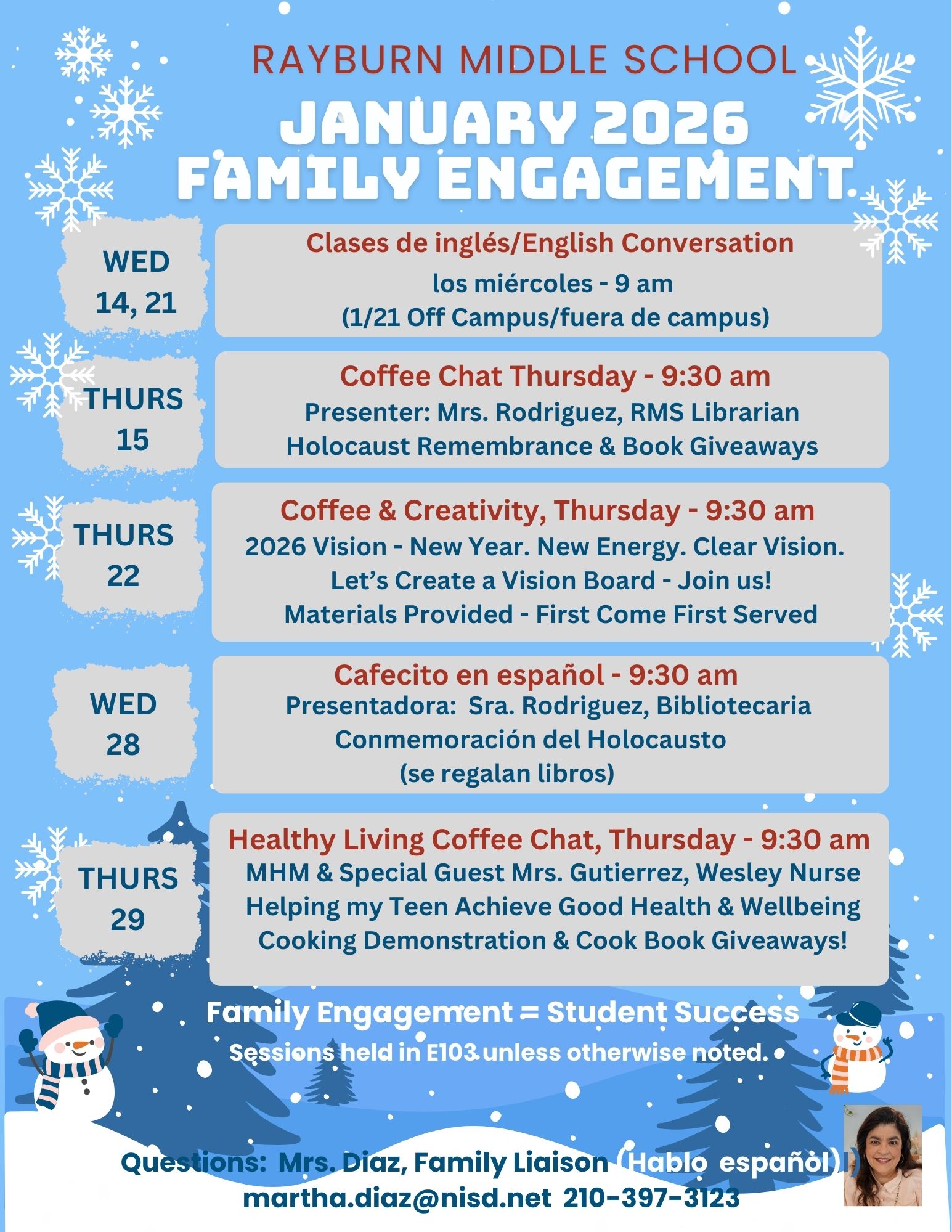 Rayburn Family Newsletter - January 9, 2026 | Rayburn Middle School ...